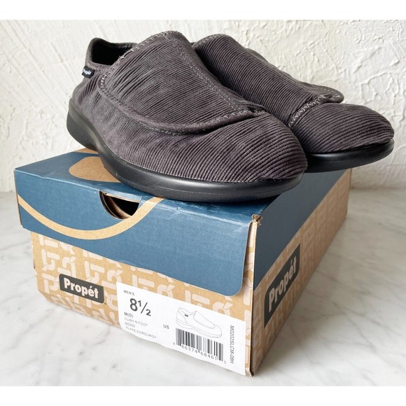 Propet | Shoes | Propet Slate Corduroy Cush N Foot Hook Loop Comfort ...